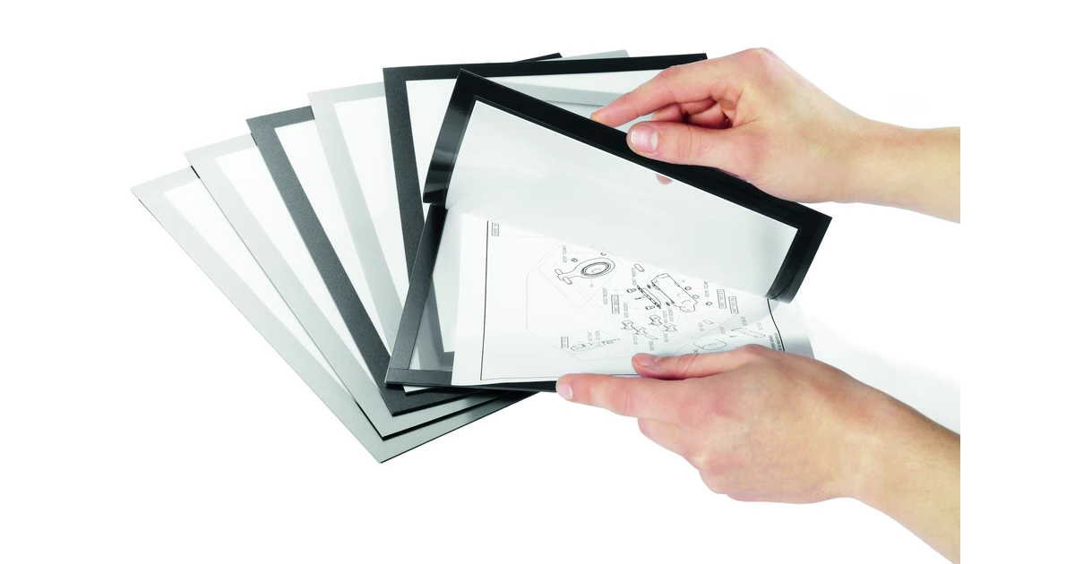 Ramka magnetyczna uchylna DURAFRAME MAGNETIC PLUS A4, czarna